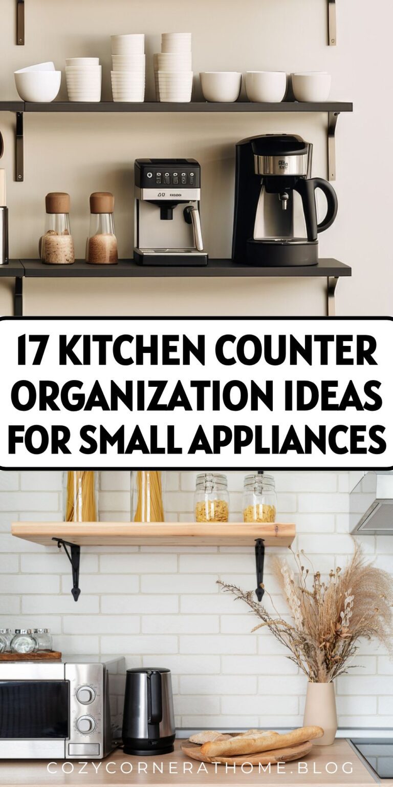 17 Kitchen Counter Organization Ideas for Small Appliances - Cozy ...